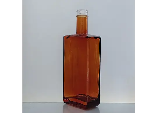 750ml Custmoized Weird Shaped Solid Colored Glass Red Color Tequila ...